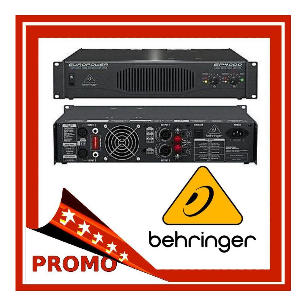 Power Behringer EP4000 Amplifier EuroPower EP 4000 Original | Lazada ...