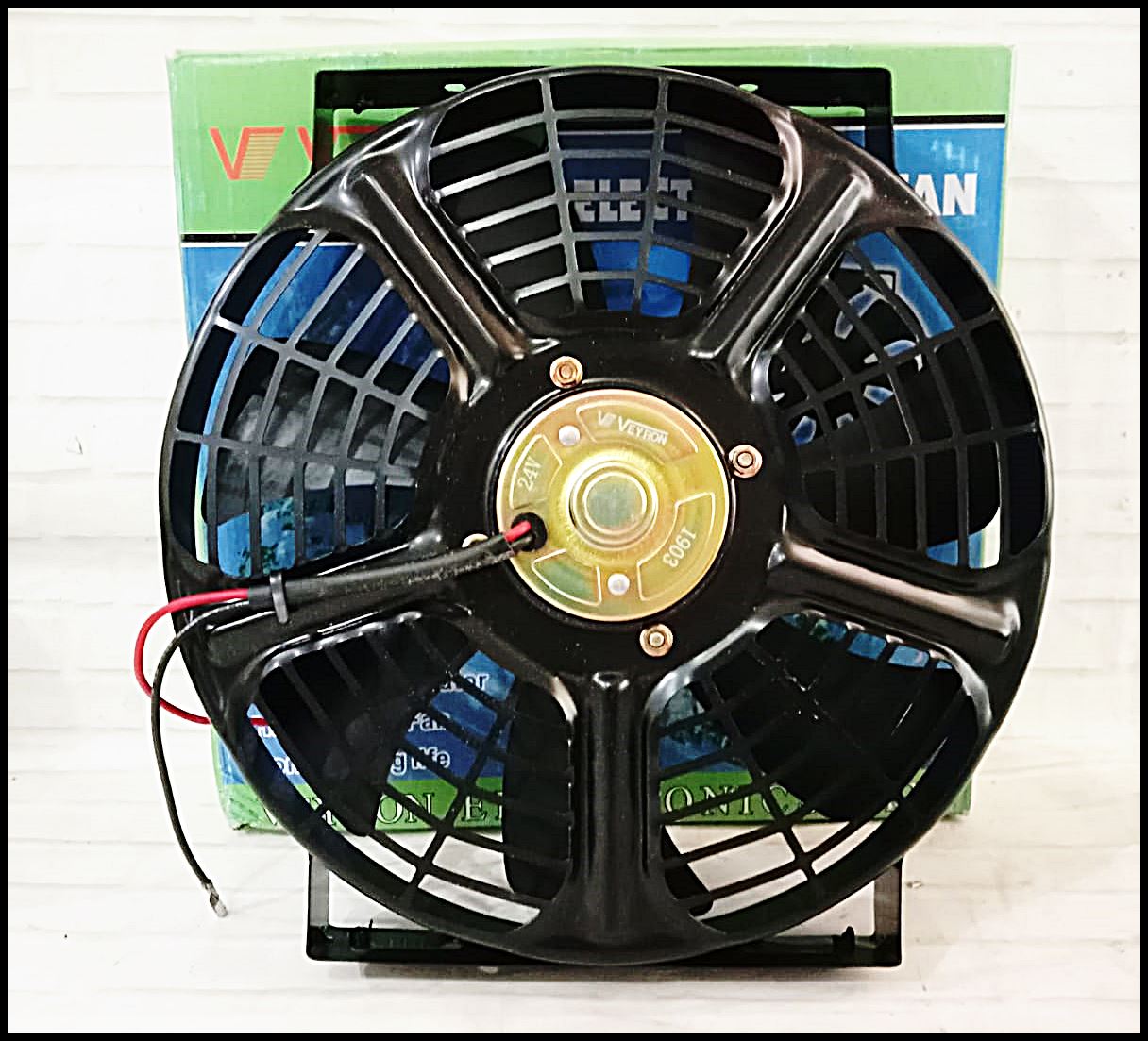 Extra Fan Kipas motor Ac mobil Universal kondensor radiator Rangka Besi ...