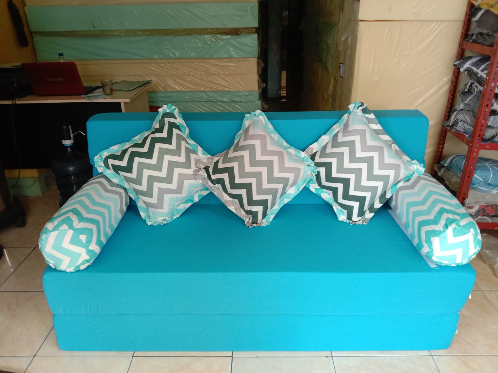 SOFA BED Sofa Lipat Sofa Minimalis INOAC EON D23 200x180x20 | Lazada ...