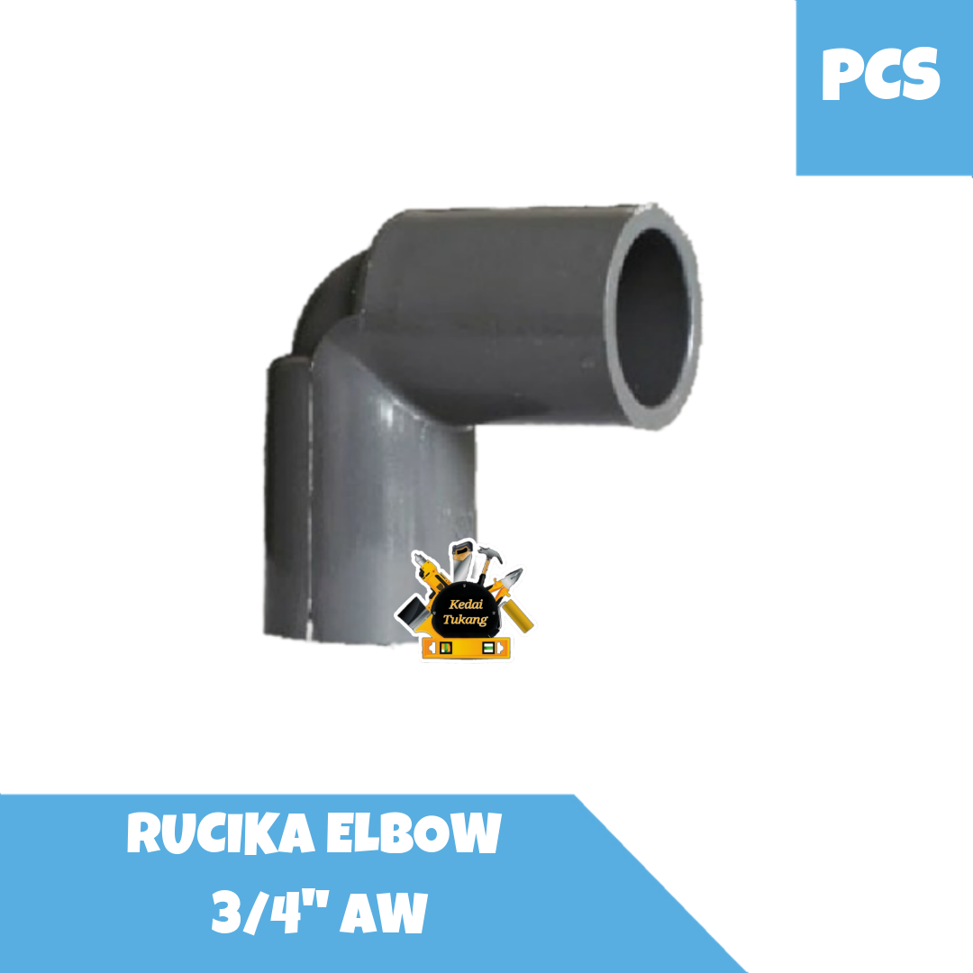 KEDAI TUKANG - RUCIKA Elbow 3/4 inch AW / Knie Keni PVC | Lazada Indonesia
