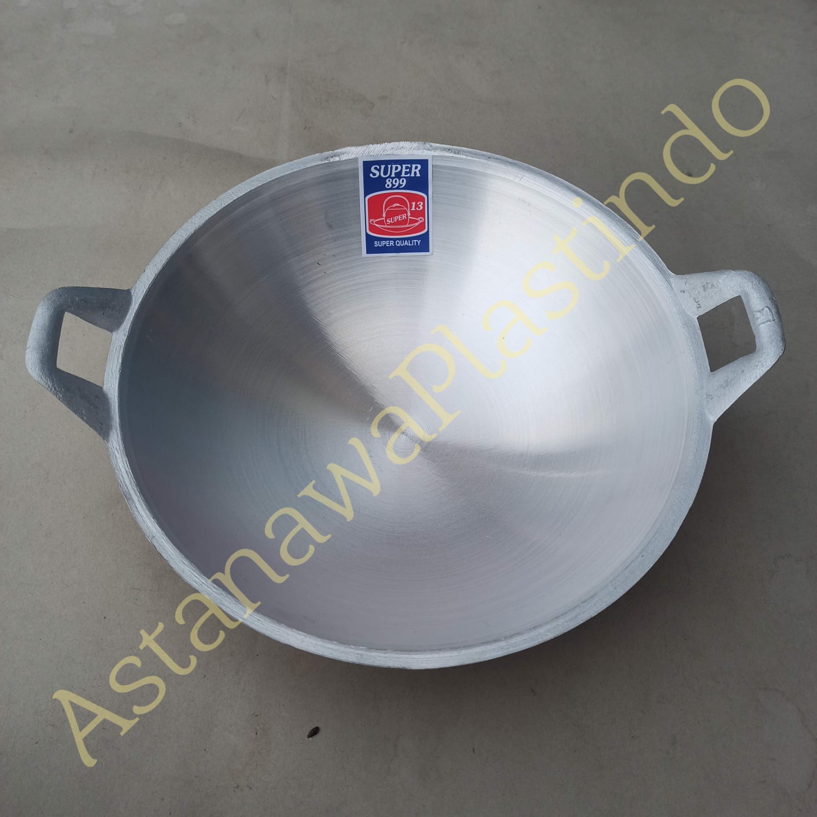 SUPER wajan penggorengan kuali merk super kuwali cekung alumunium tebal | Lazada Indonesia