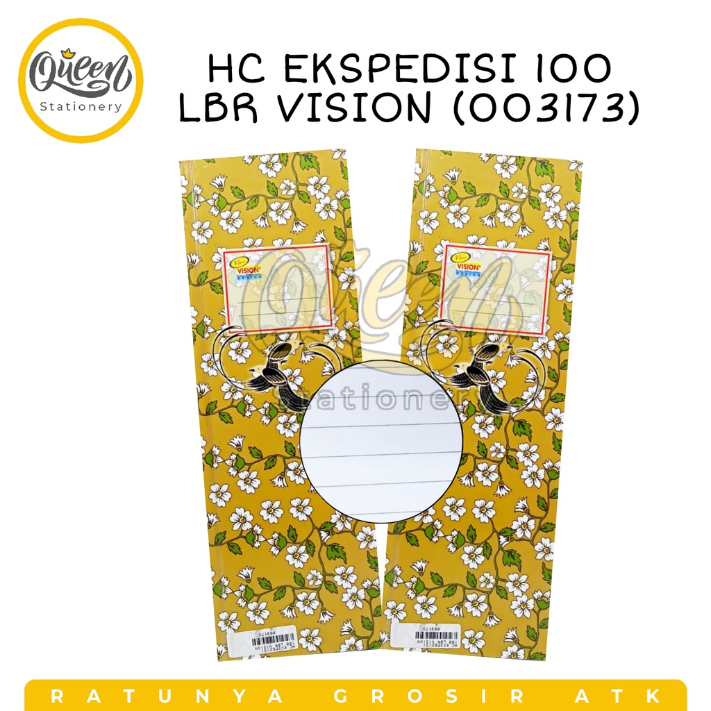 HARD COVER EKSPEDISI 100 LBR VISION/ BUKU EKSPEDISI/ EXSPEDISI BOOK ...