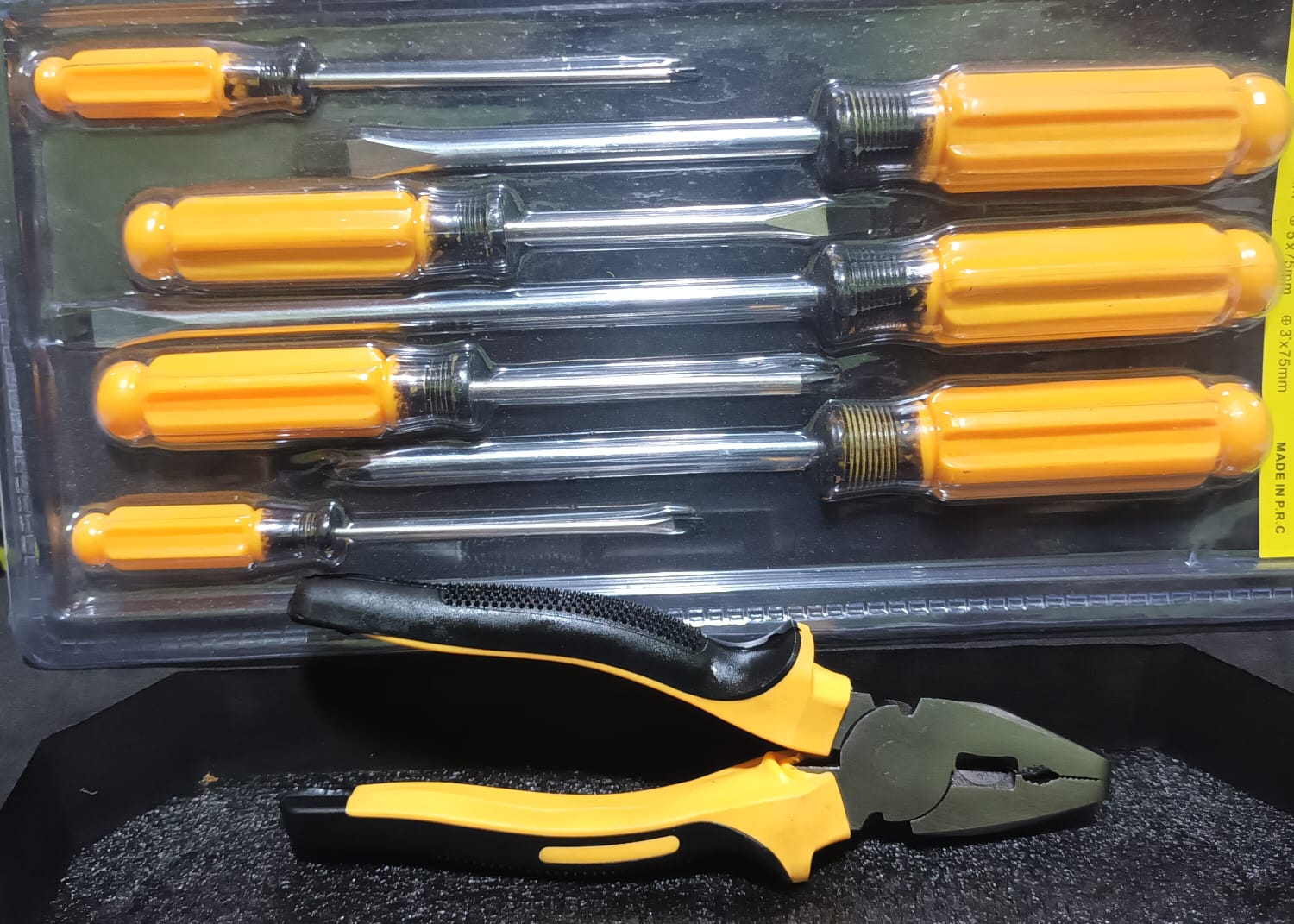 Obeng Set Komplit Serbaguna Tang Kombinasi Obeng 1 Set Tang Kombi 6 ...