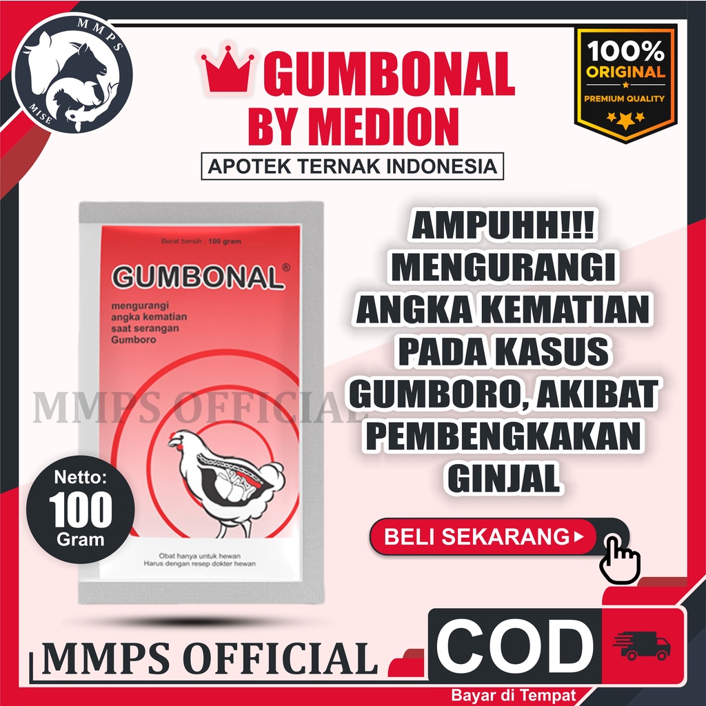 Gumbonal 100gr (mengurangi angka kematian saat serangan gumboro ...