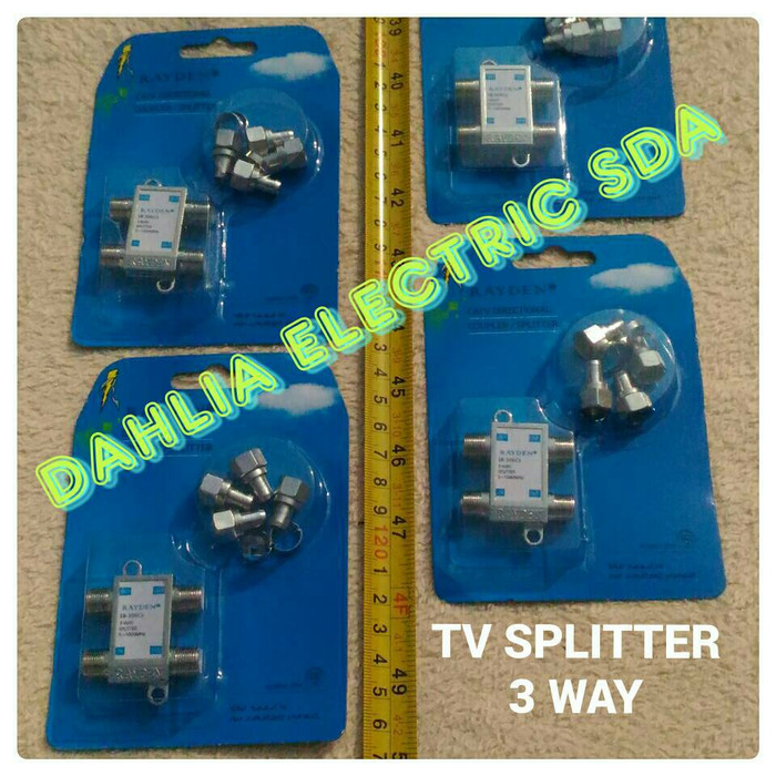 TV SPLITTER 3 way , percabangan SIGNAL TV cabang 3 | Lazada Indonesia