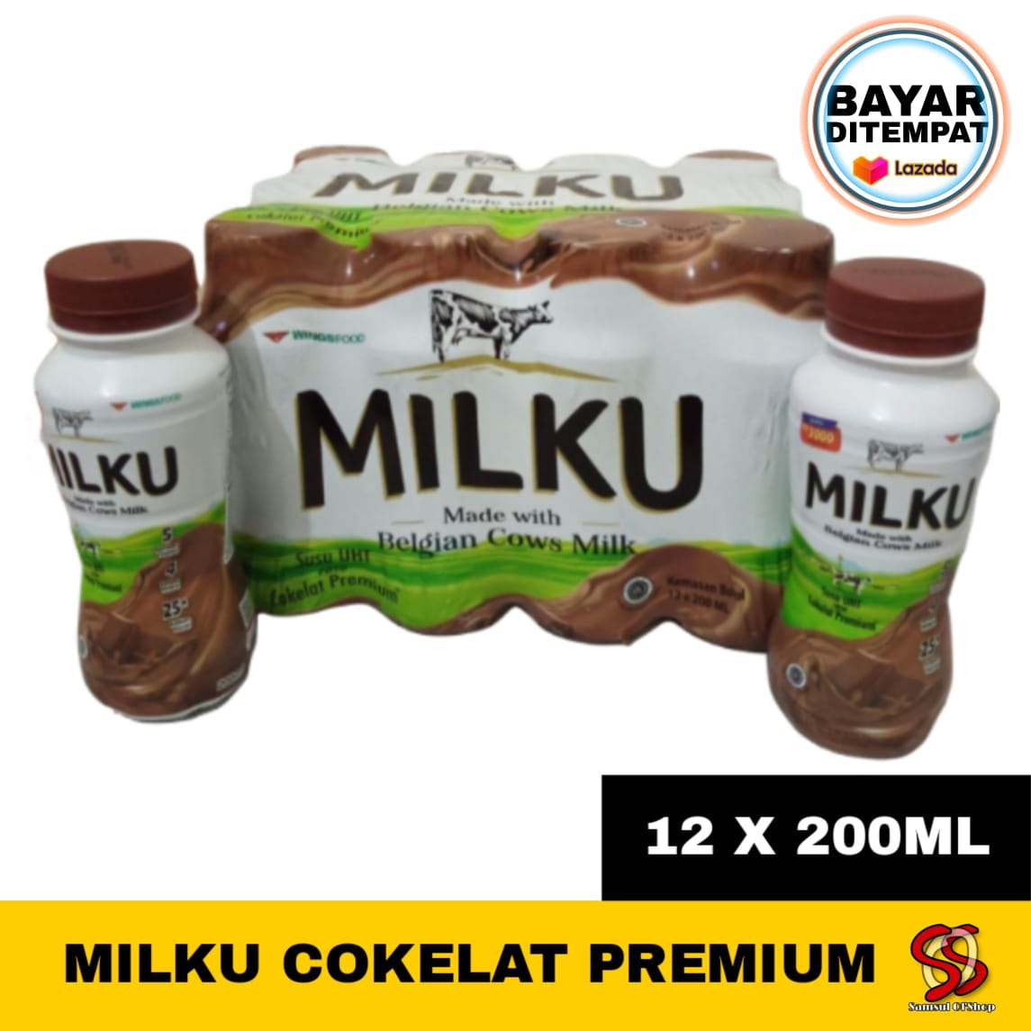 Susu Milku Cokelat Premium UHT Isi 12 Botol 200ml | Lazada Indonesia