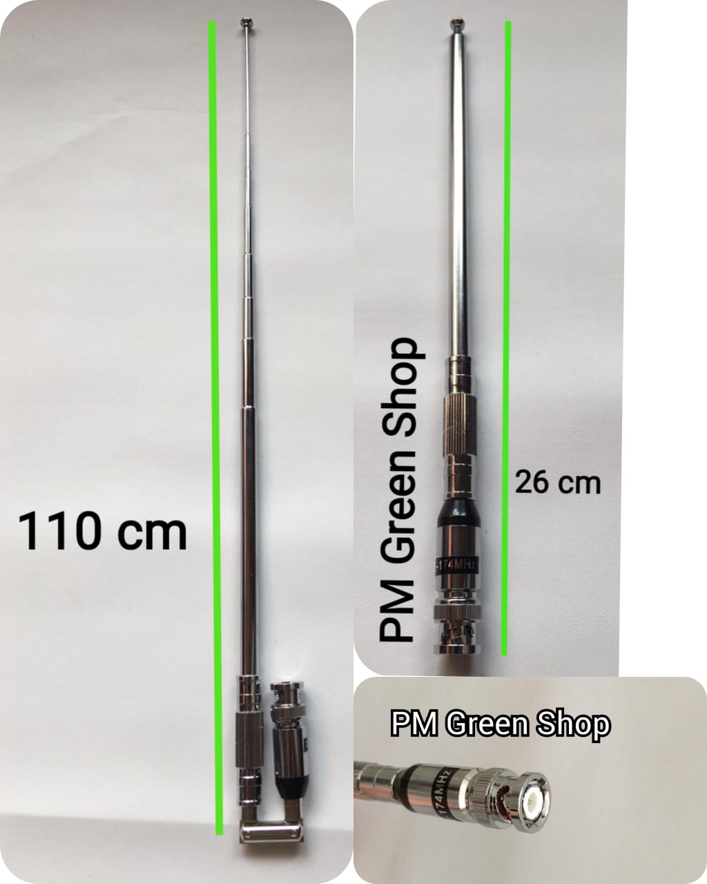 Antena ht bnc model tekuk tarik | Lazada Indonesia