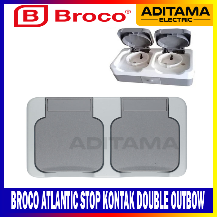 STOP KONTAK TUTUP DOUBLE WEATHERPROOF WATERPROOF BROCO ATLANTIC ...