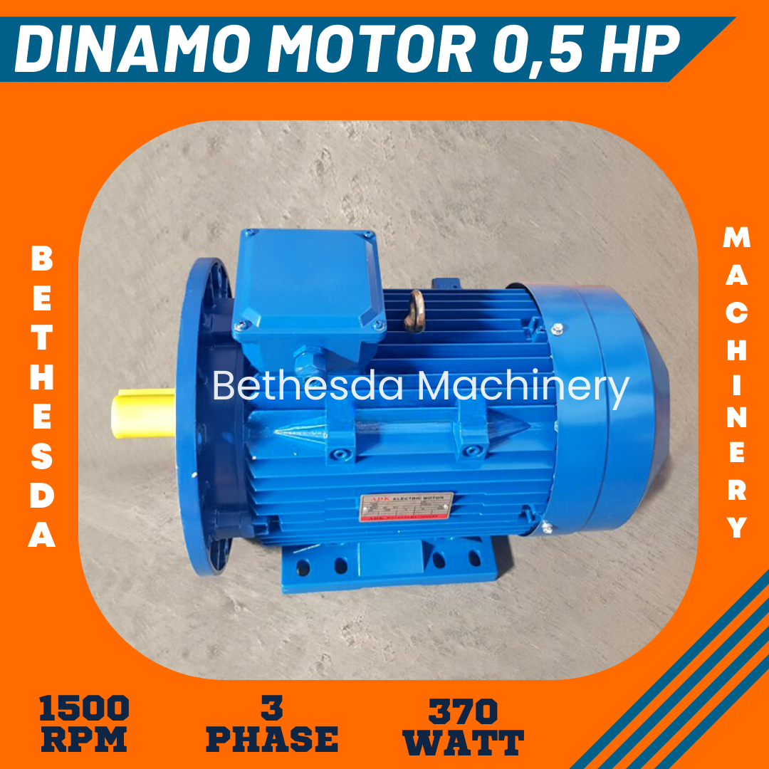Dynamo/Elektro Motor ADK 3 phase 0.5 hp RPM 1500 | Lazada Indonesia