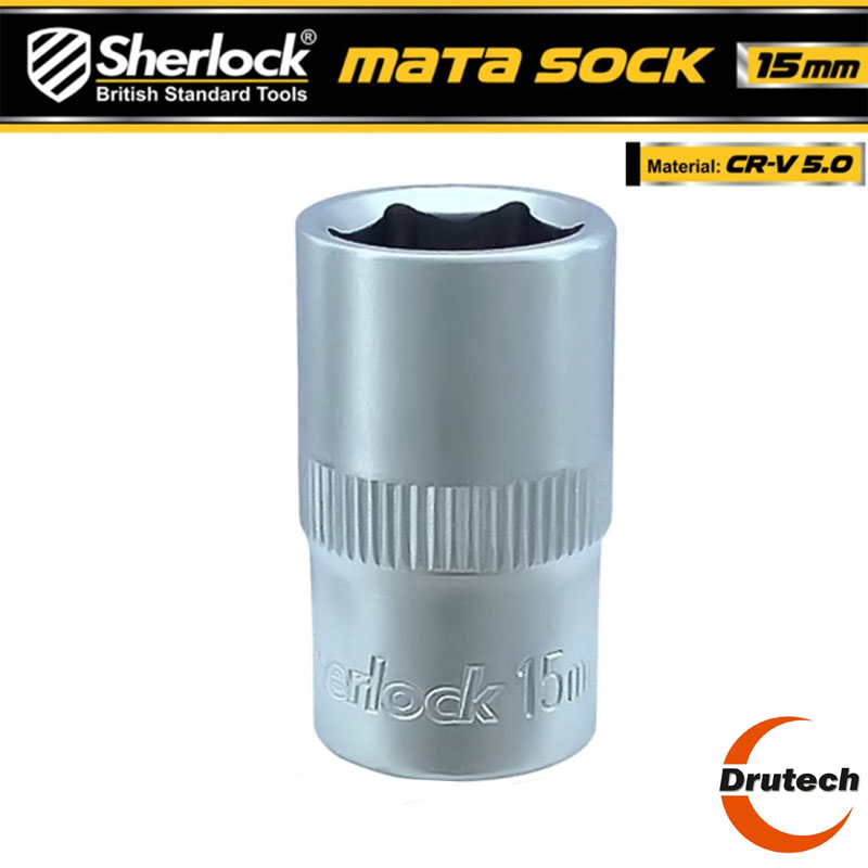 Sherlock Mata Shock 1/2 Inch 8mm - 36mm Tools Mata Kunci Socket Bahan ...