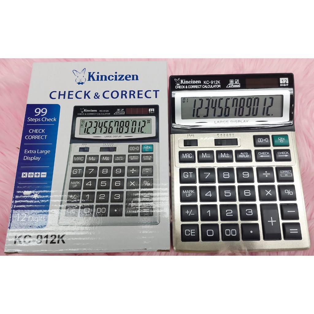 KALKULATOR CITIZEN CT-912K CALCULATOR baterai aa mudah 12 digit cek ...