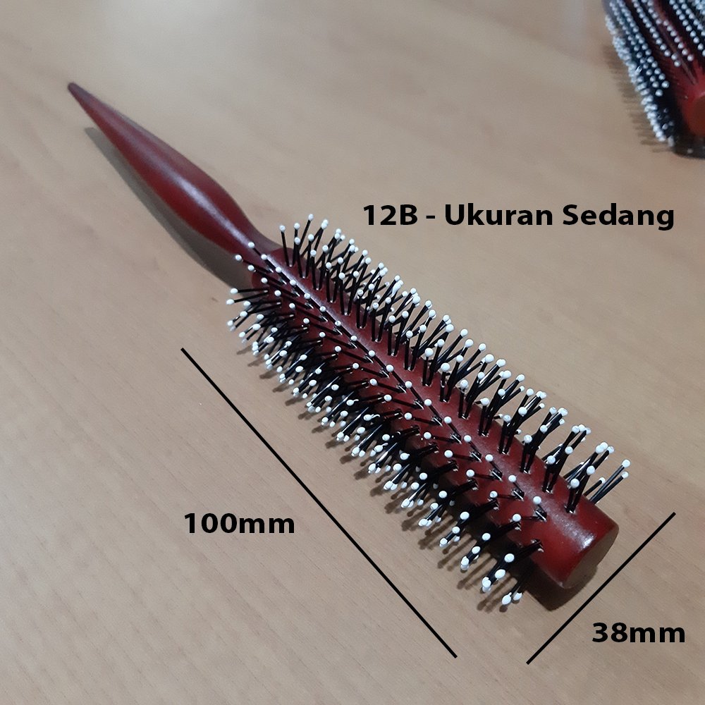 Wood Comb Sisir Bulat Gagang Kayu Polos | Lazada Indonesia