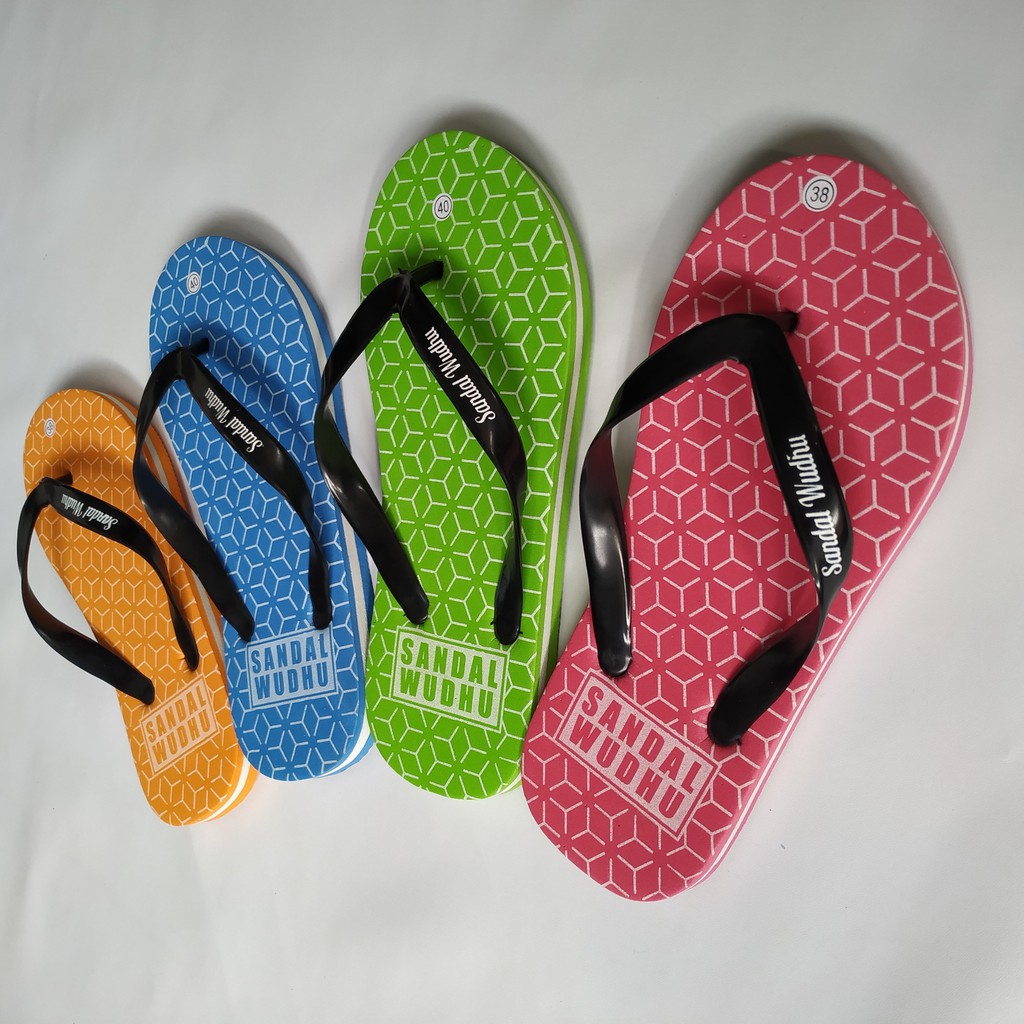 paket 10 pasang sandal sendal wudhu distro warna untuk musholla kantor ...