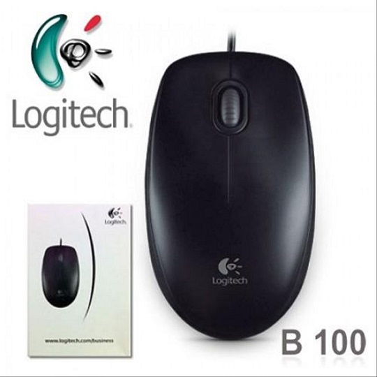 Mouse USB B100 Logitech NEW compatible - Mose Logitech mos untuk ...