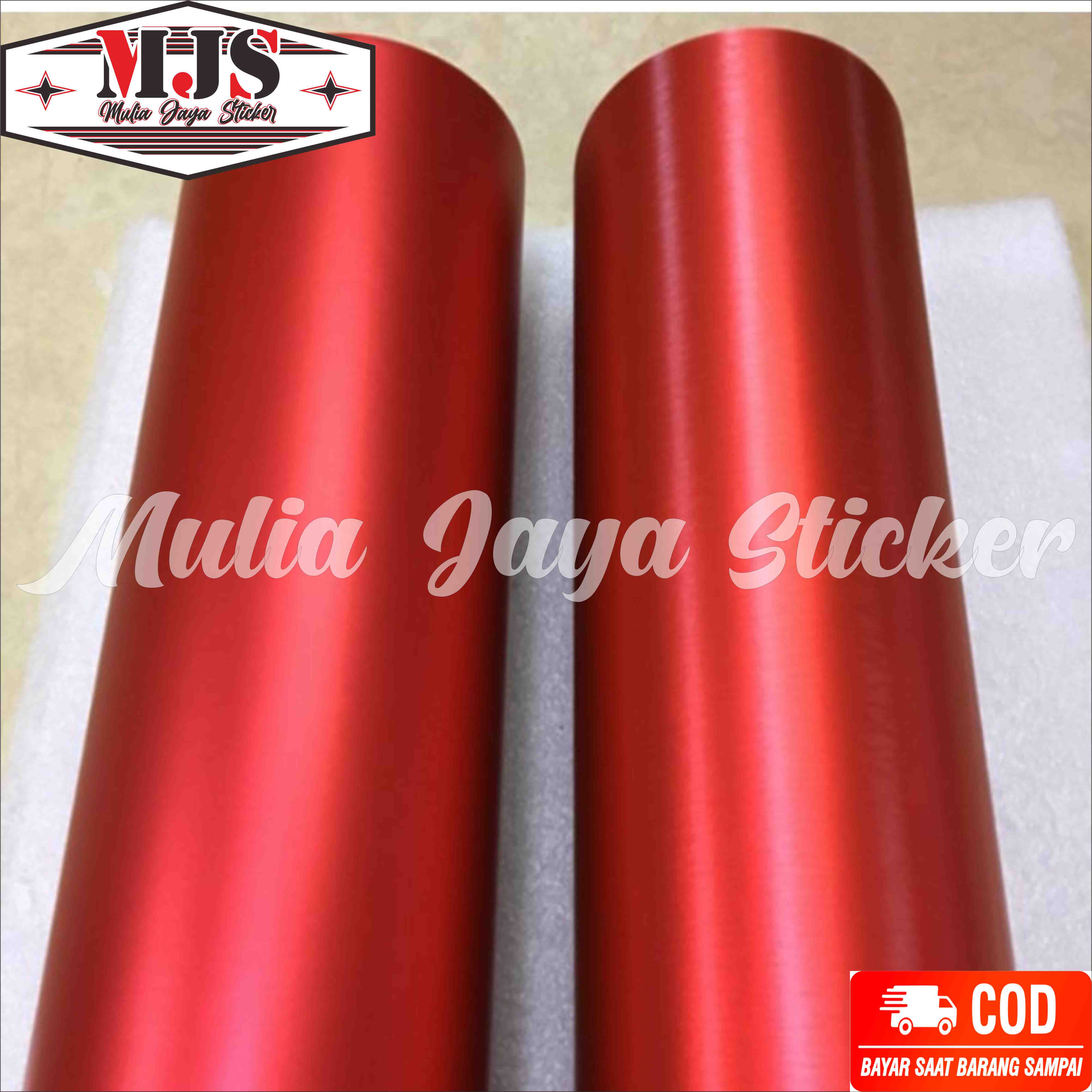 decal stiker beat polos warna merah metalik full body cutting sesuai ...