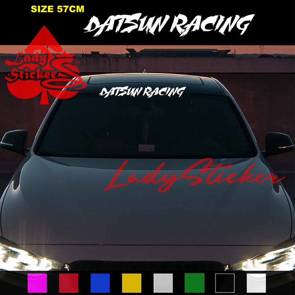 STIKER KACA DATSUN STICKER WINDSHIELD MOBIL DATSUN RACING | Lazada ...