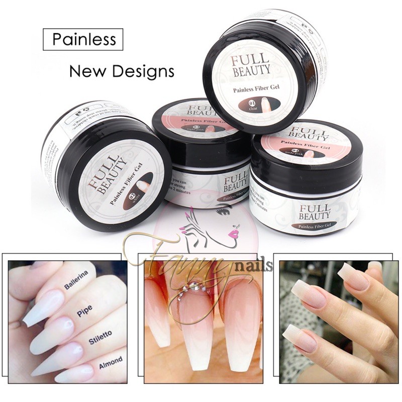 FIBER GEL EXTENSION PAINLESS FULL BEAUTY / full beauty fiber gel ...