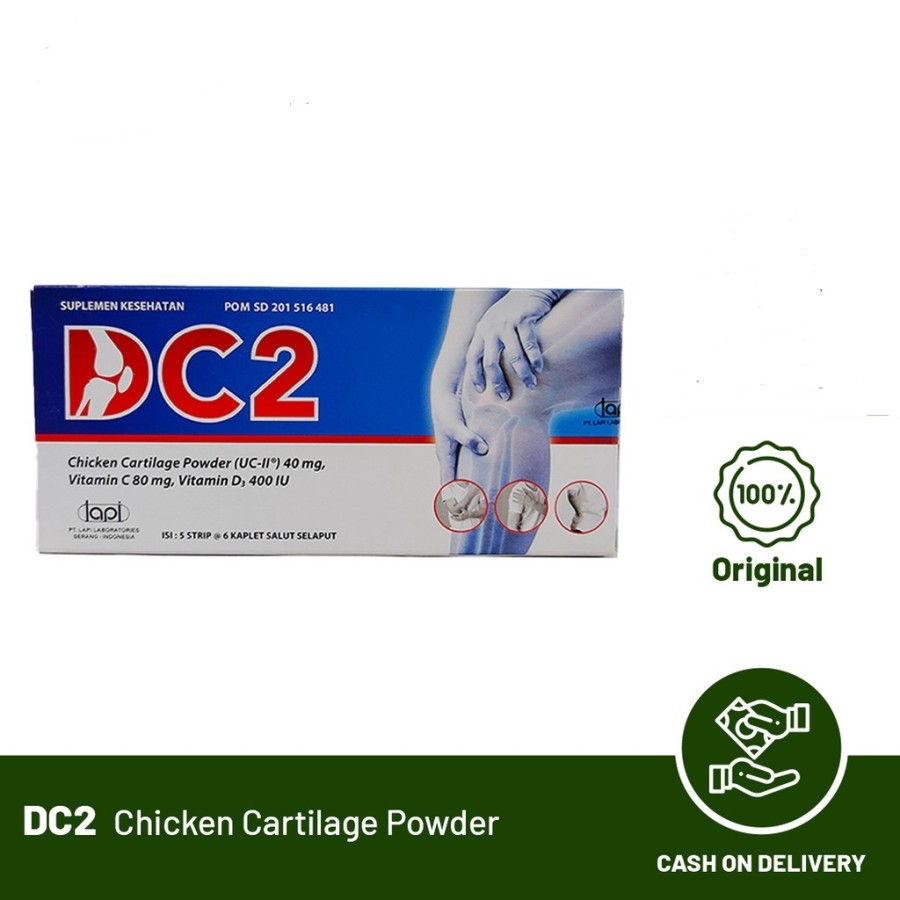 DC2 30 Kaplet Original / Chiken Cartolage Powder / Vitamin D3 ...