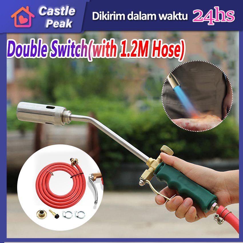 Alat Bakar Heating Torch Gas LPG Blender Bakar Bakar Hama + 1.2M Selang ...