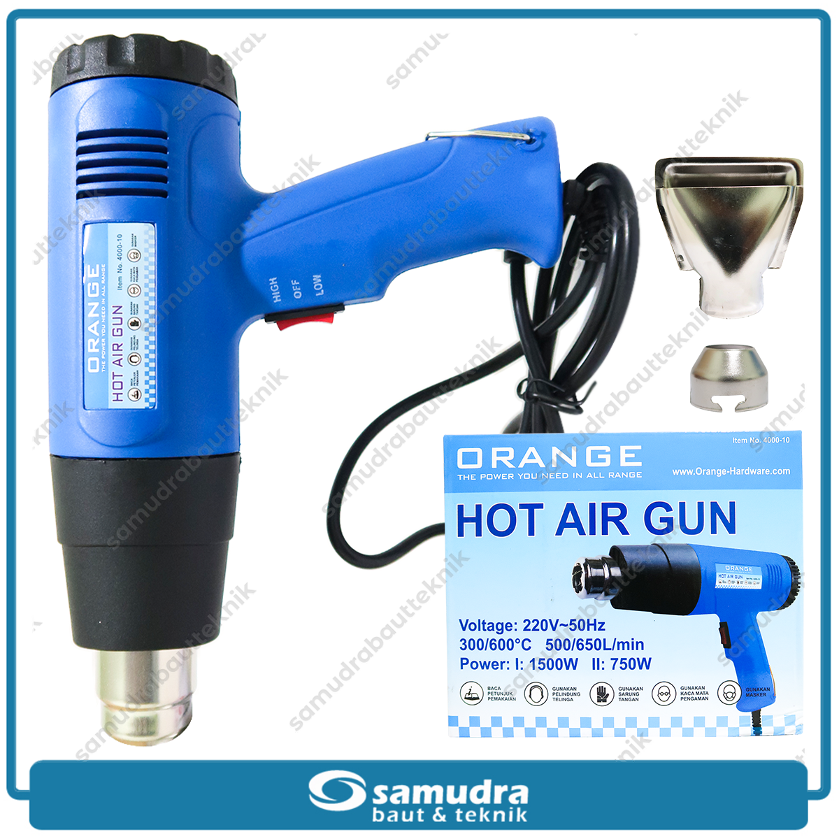 ORANGE HEAT GUN / PISTOL PEMANAS SABLON / HOT AIR GUN HANYA 750 WATT ...