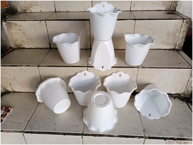 pot tempel bunga tulip gucci tinggi motiv terbaru, dimensi 20 cm, paket ...