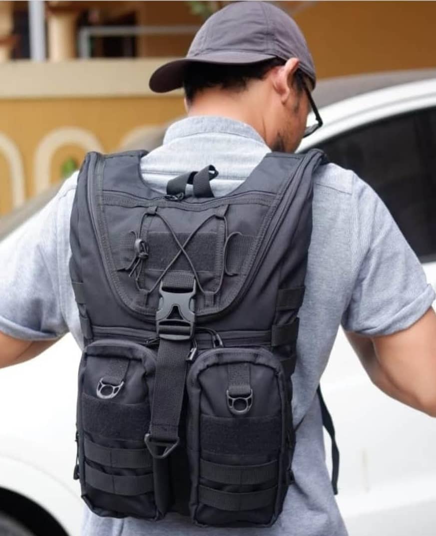 Tas gendong tas outdor Hitam dan Hiaju Army / tas speda / tas hidro 5 ...