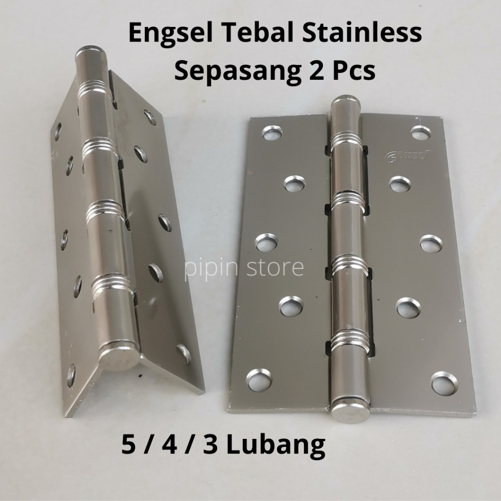 1 PASANG Engsel Pintu Tebal 5 inchi Engsel Pintu Panel Tebal 4 in ...