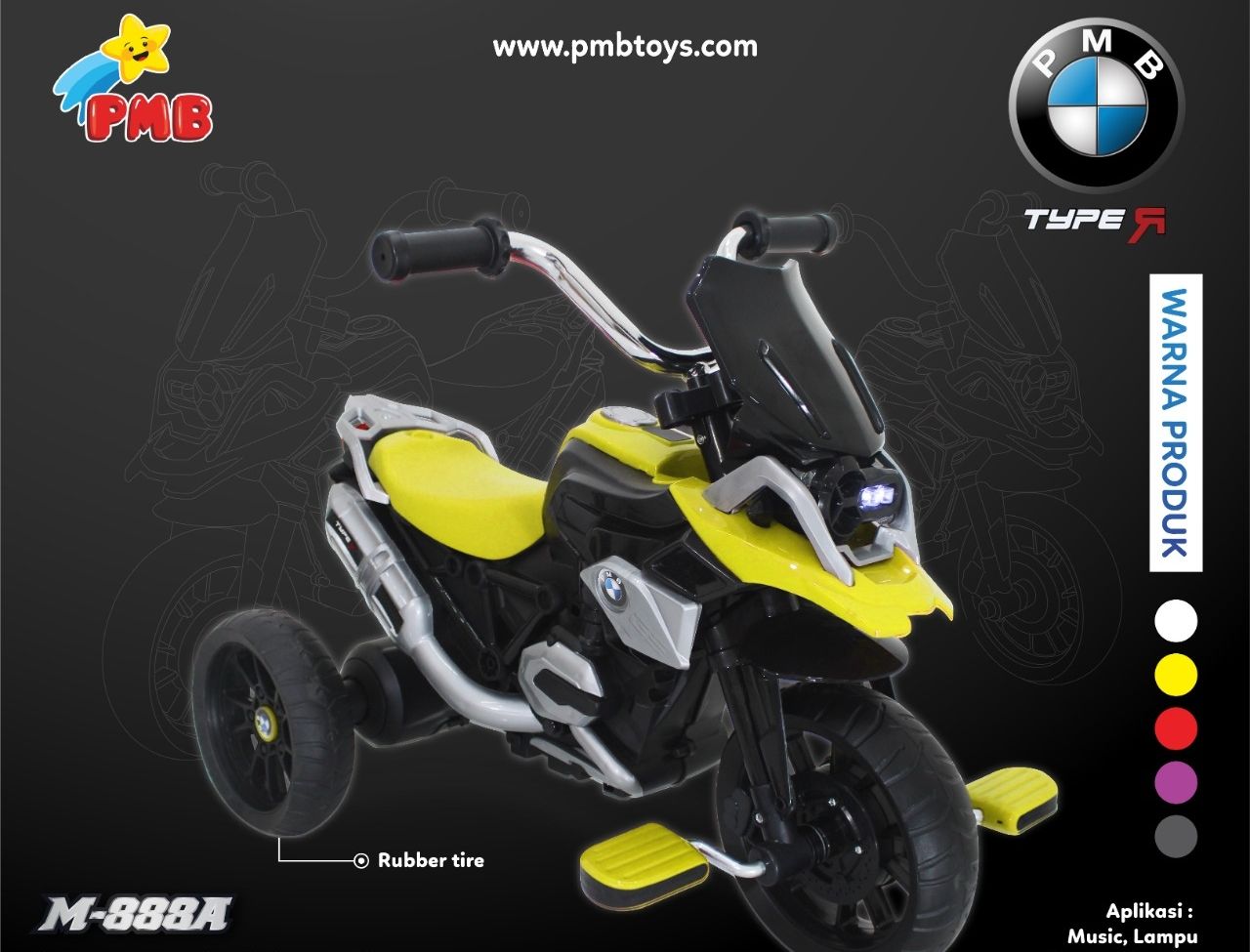 sepeda anak roda tiga model mobe moge motor gede | Lazada Indonesia