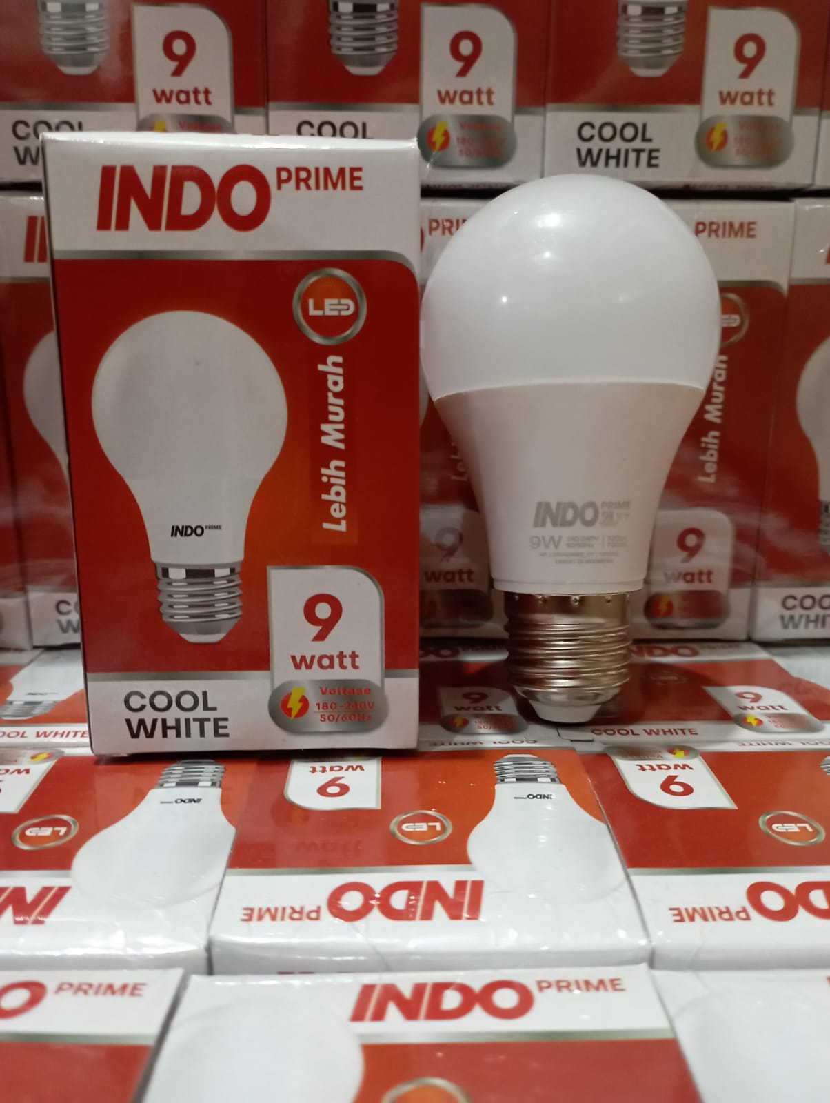 LAMPU MURAH LED INDO PRIME 9 WATT MURAH BERGRANSI 1 TAHUN | Lazada ...