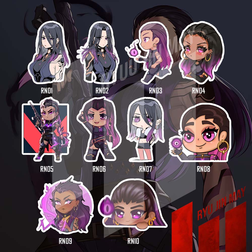 Sticker Anime - Valorant - Reyna | Lazada Indonesia