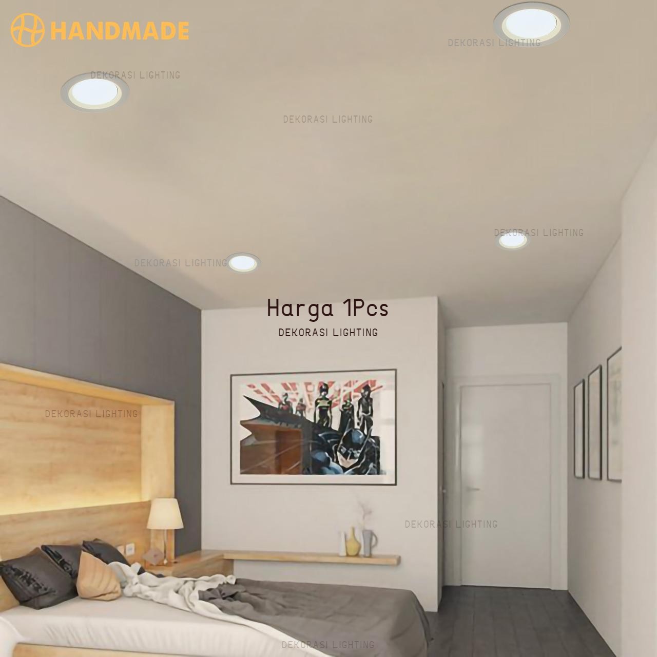 Lampu downlight inbow led 10w 15w 24w bulat 220V warm white Handmade ...