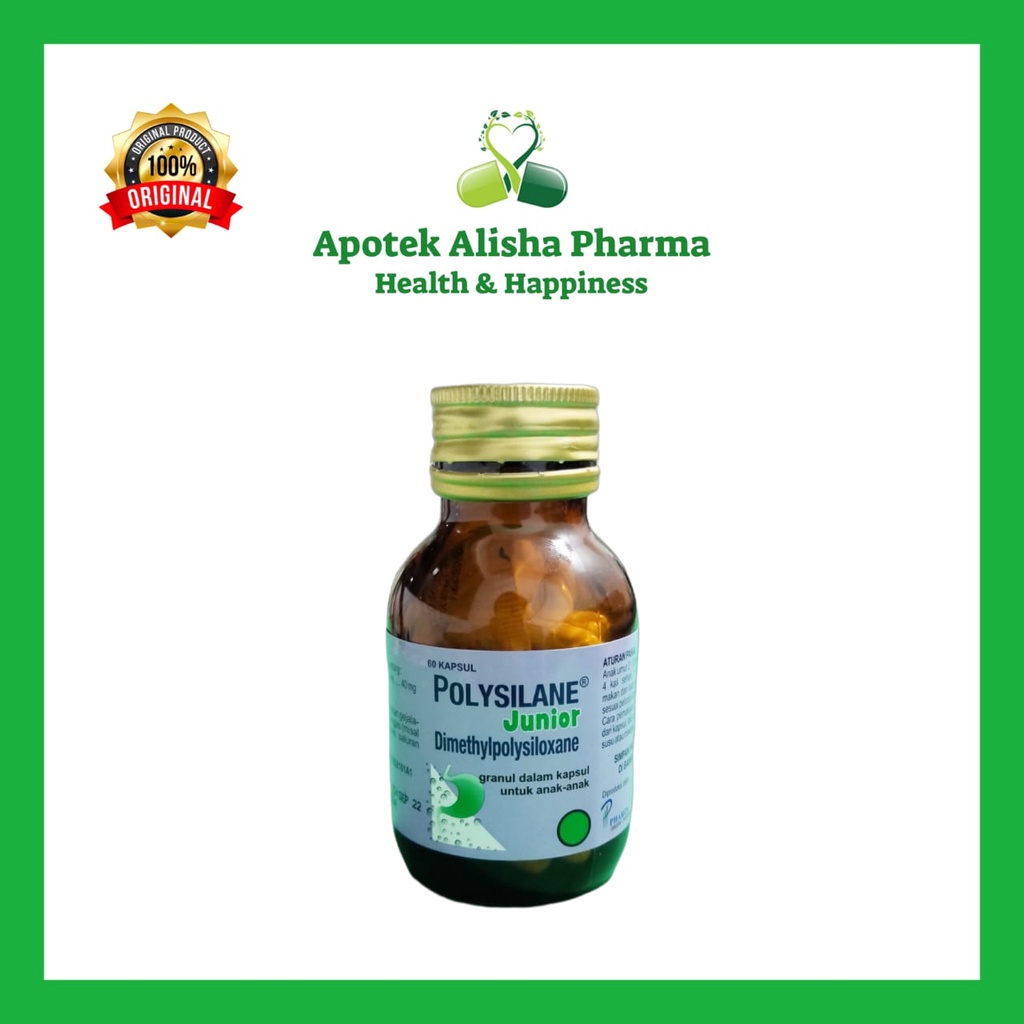 Polysilane Junior Botol 60kapsul - Polysilane Anak Obat Kembung Anak ...