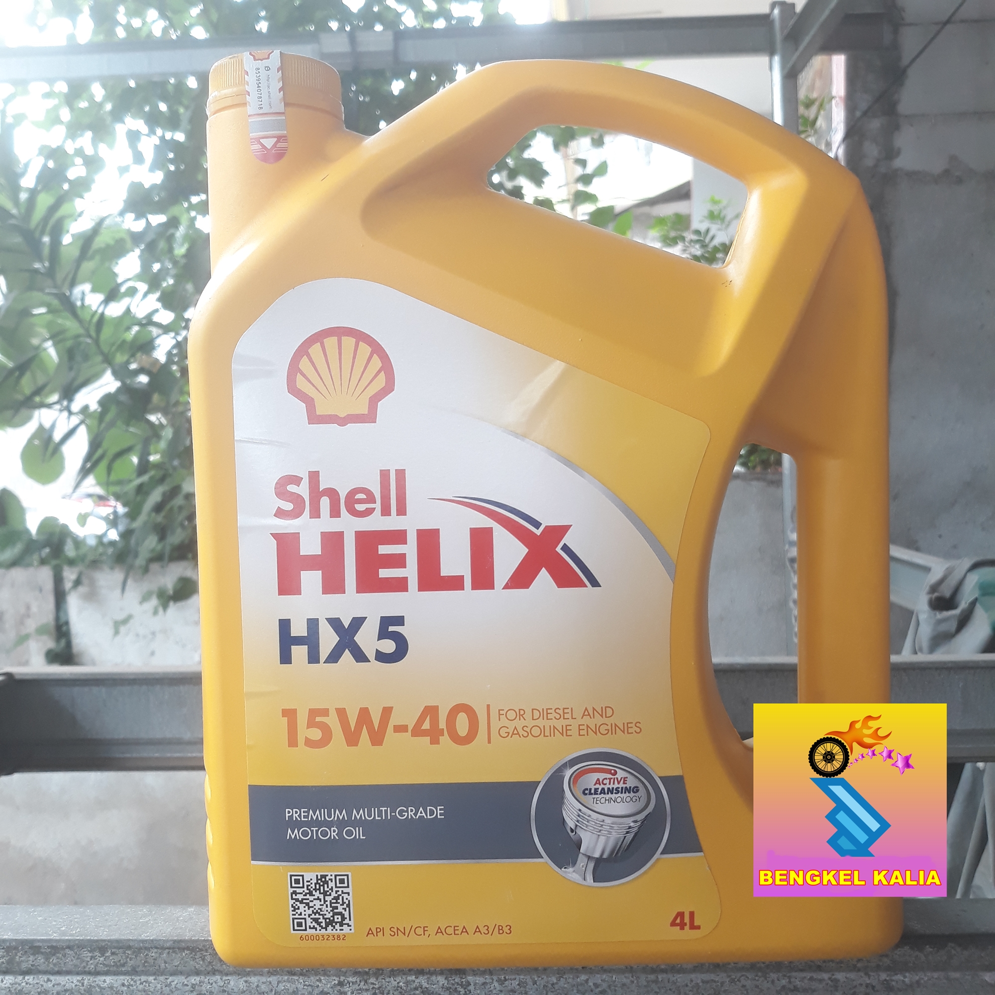 Oli Galon Mesin Mobil Shell Helix HX5 Kuning 4L 15W-40 Original Asli ...