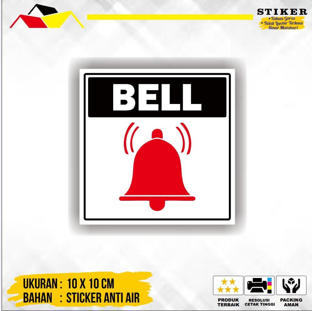 STIKER PENUNJUK TOMBOL BELL DI RUMAH | Lazada Indonesia