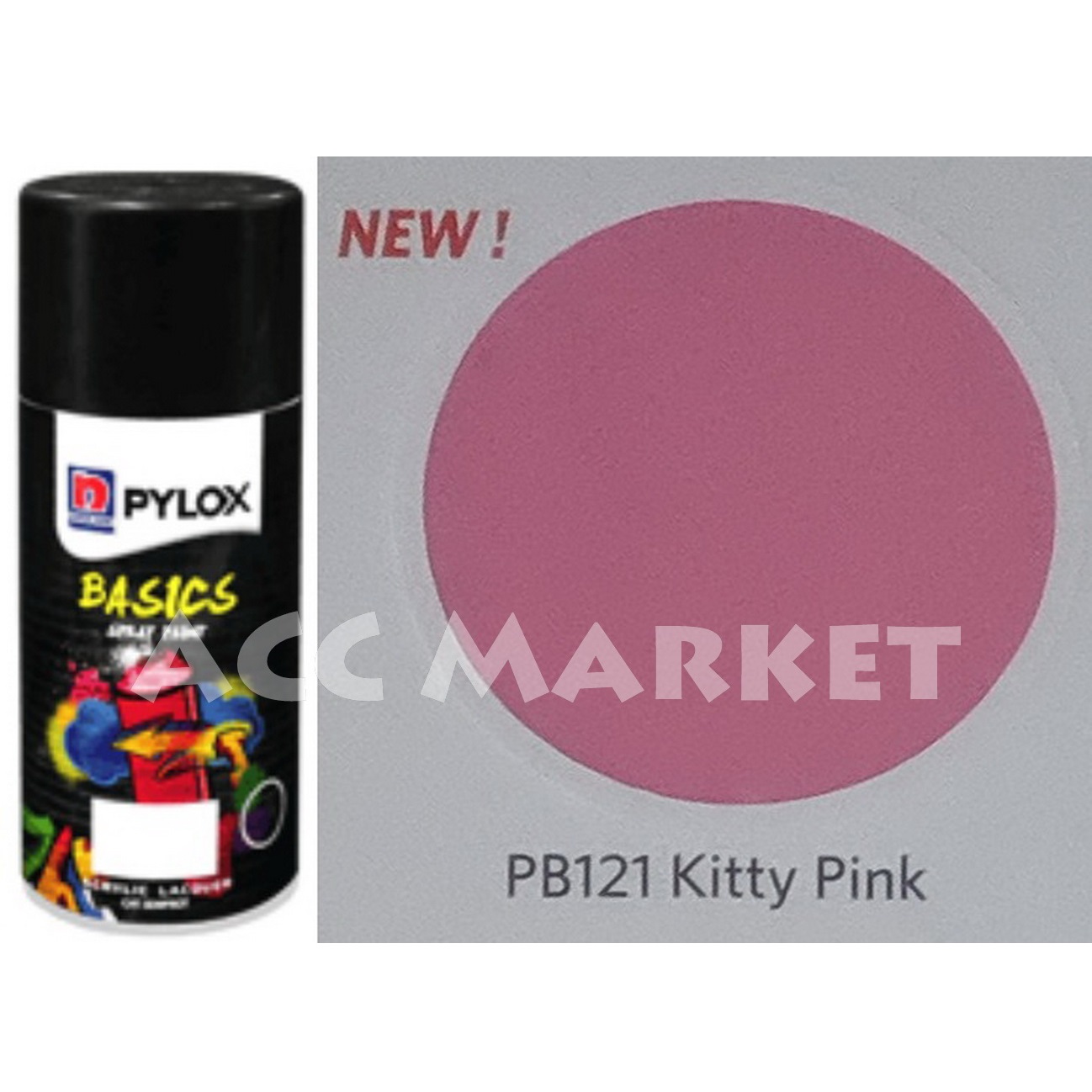 Pylox Basics Pilox Pilok Cat Merah Muda Pink 121 | Lazada Indonesia