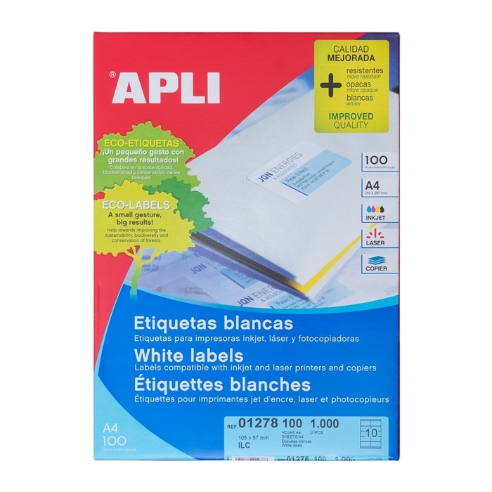 Apli Labels Ref 01278-A4 Bantex | Lazada Indonesia