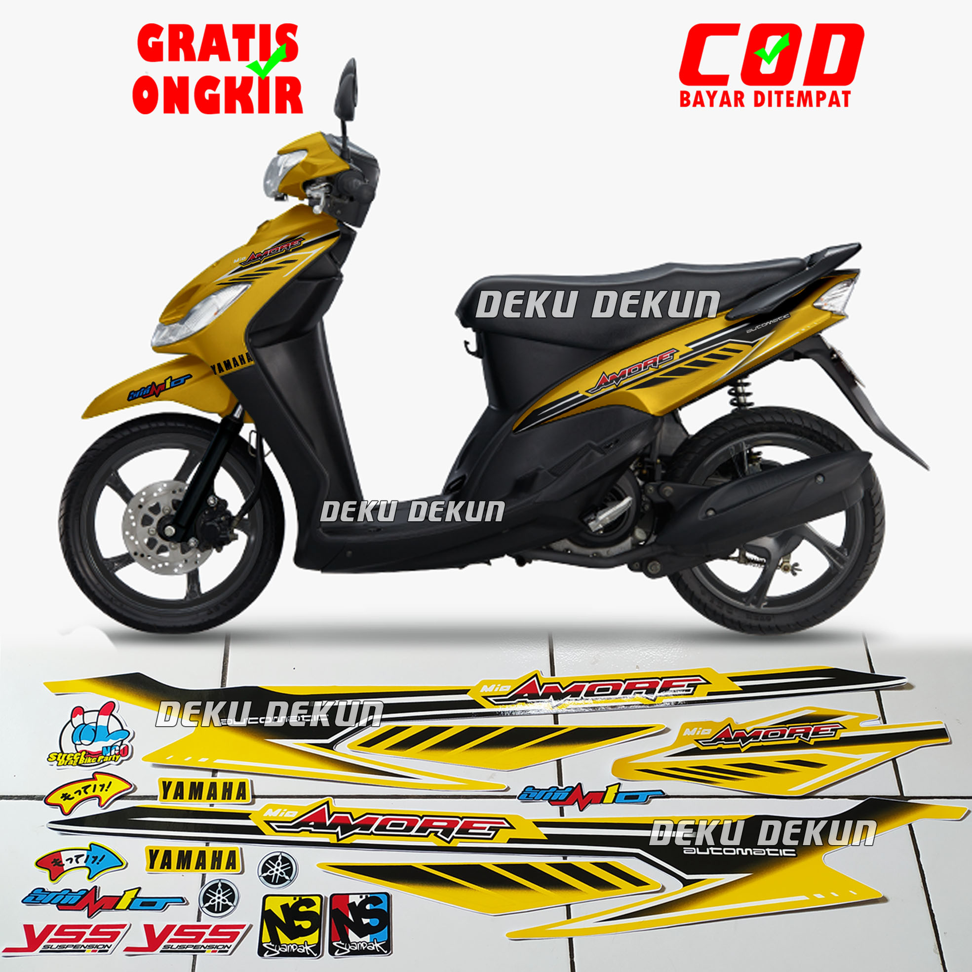Stiker Mio Sporty Striping Mio Sporty Mio Amore Mio Smile Thailand ...