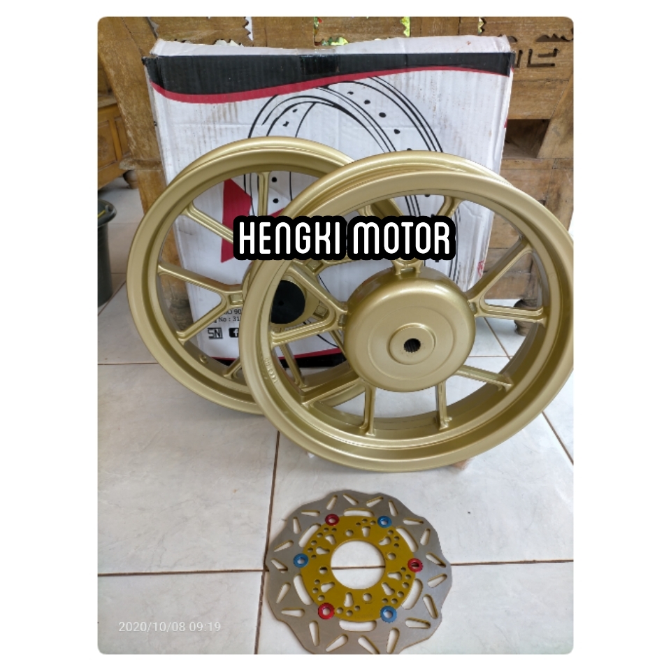 Velg racing tapak lebar Mio sporty,Mio smile,Mio soul lama uk 250 ...