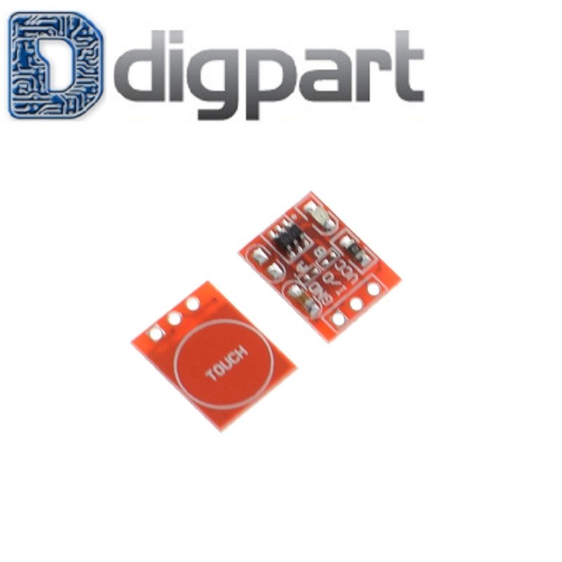 TTP223 Touch Button Module Capacitor Type Single Channel Self Locking ...