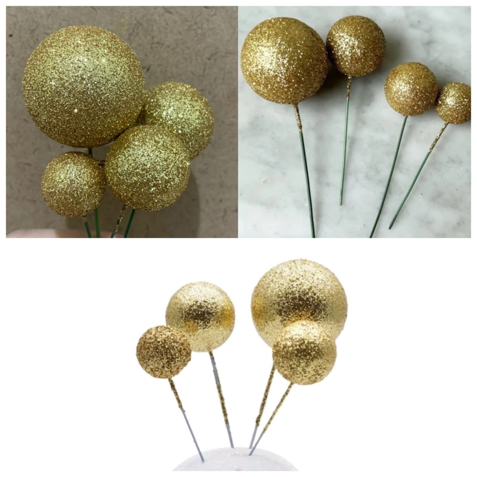 Topper bola glitter - topper balon | Lazada Indonesia