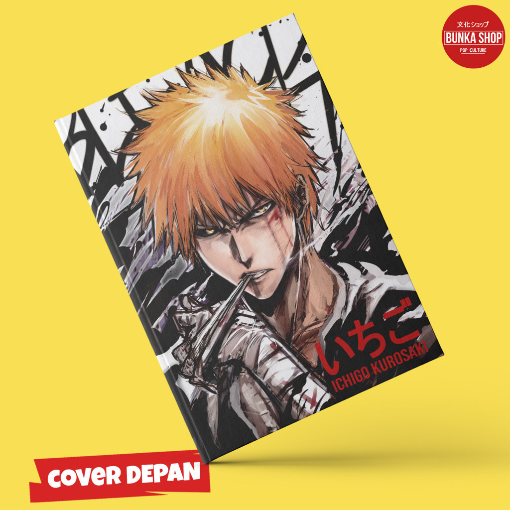 Notebook Anime Bleach Kurosaki Ichigo Hardcover A5 Buku Tulis Catatan ...