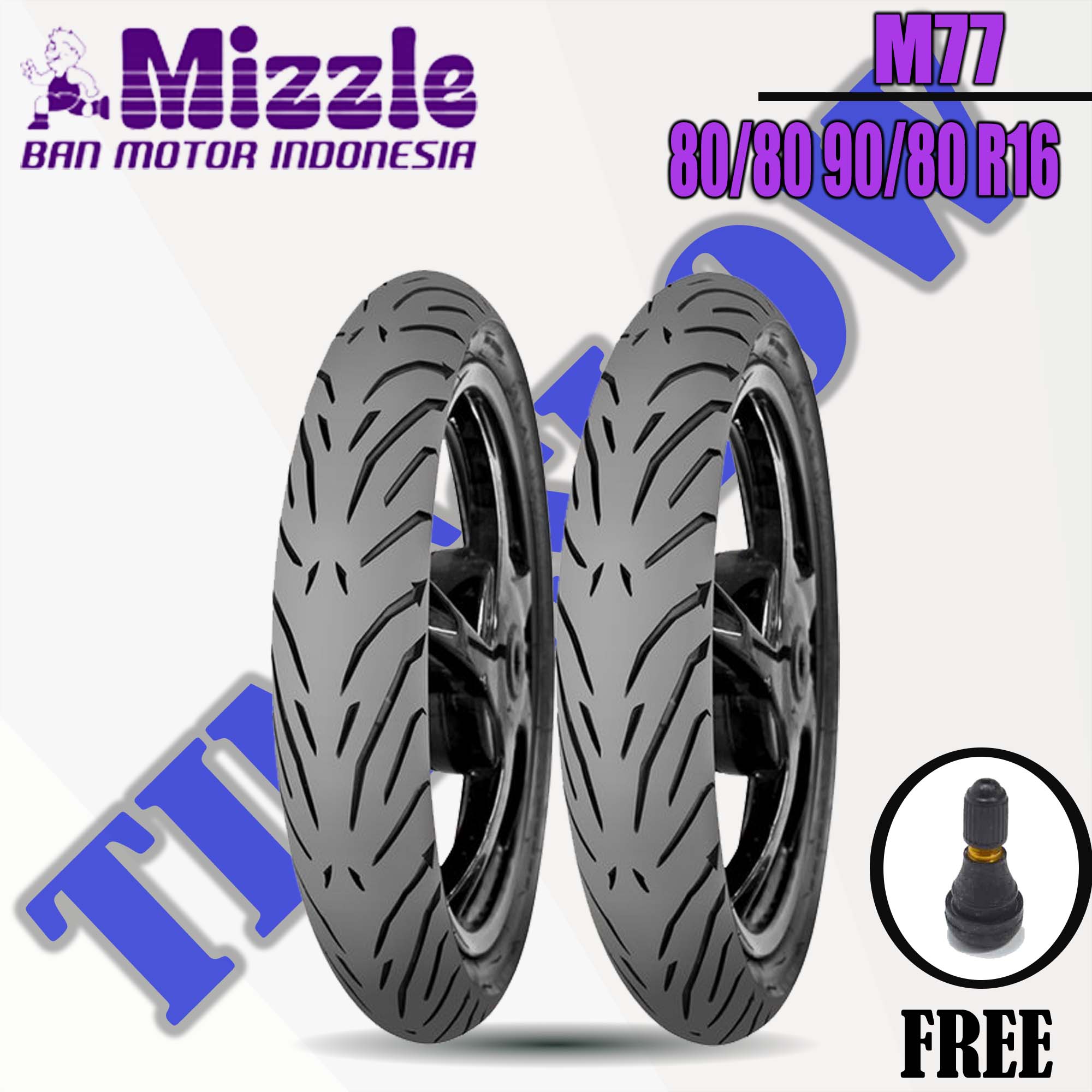 Paket Ban Motor Skywave Nouvo Hayate MIZZLE M77 80/80 - 90/80 Ring 16 ...
