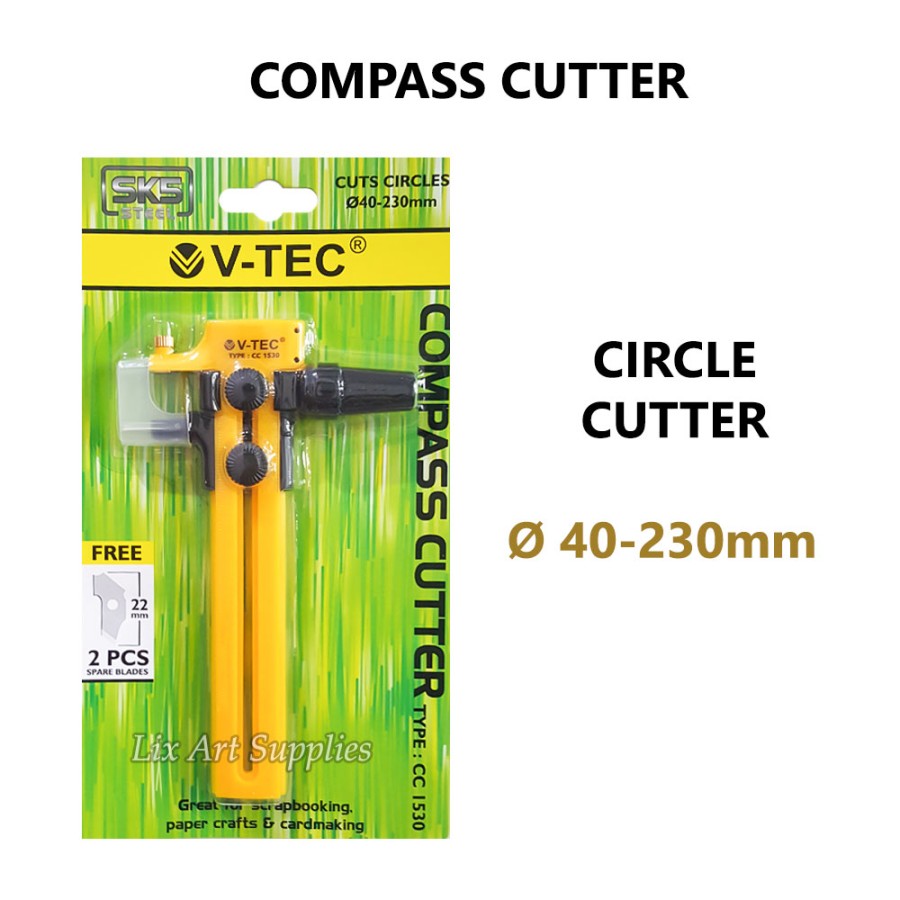 V-TEC Compass Cutter / Circle Cutter CC-1530 / Pemotong Lingkaran ...