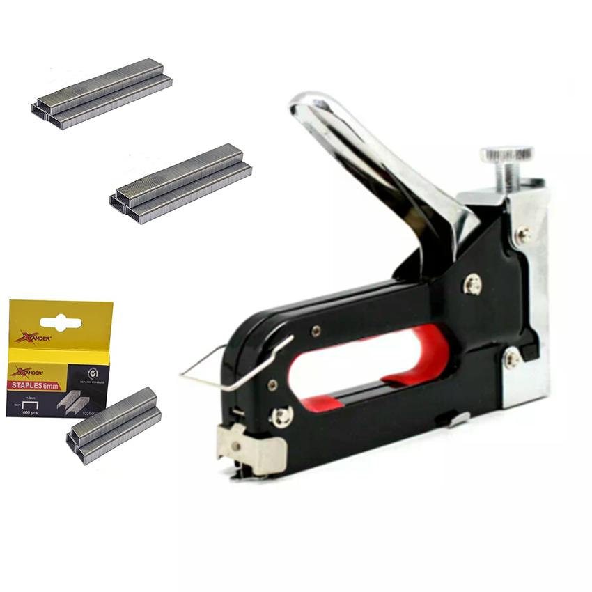 Kenmaster Stapler Gun Besi 4-14MM Plus Isi Stapler 8mm 1 Box | Lazada ...