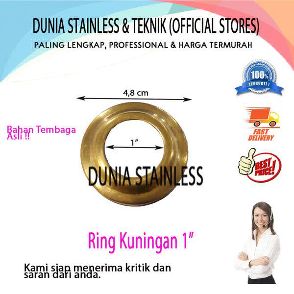 Ring Kuningan 1" /pcs | Lazada Indonesia