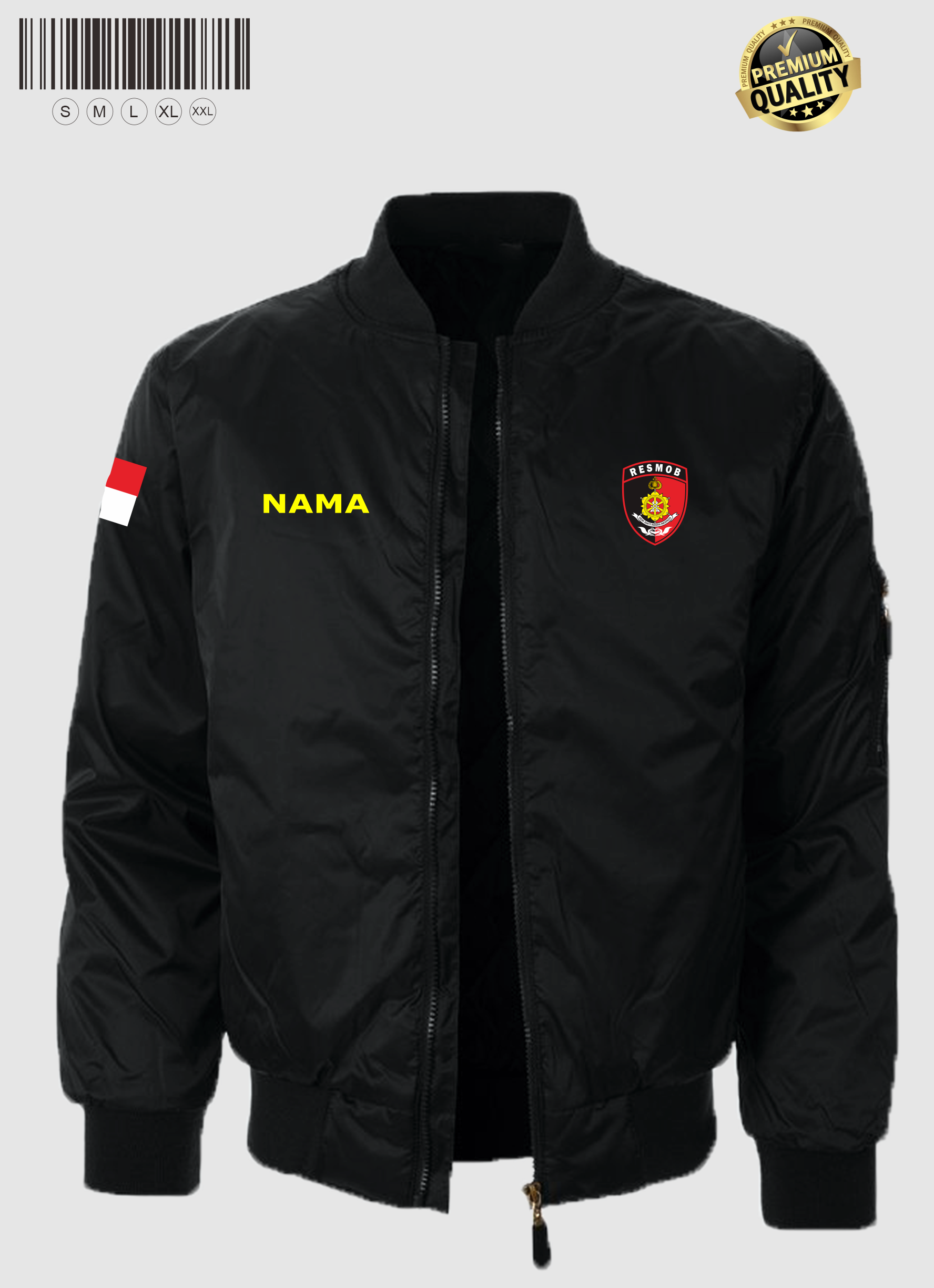 JAKET BOMBER RESMOB/JAKET POLISI RESMOB/JAKET DINAS POLISI RESMOB ...