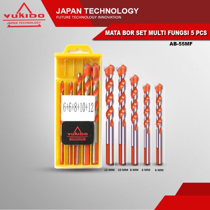 MATA BOR BETON BESI KAYU KERAMIK GRANIT KACA SET KOMPLIT MATA BOR BESI ...