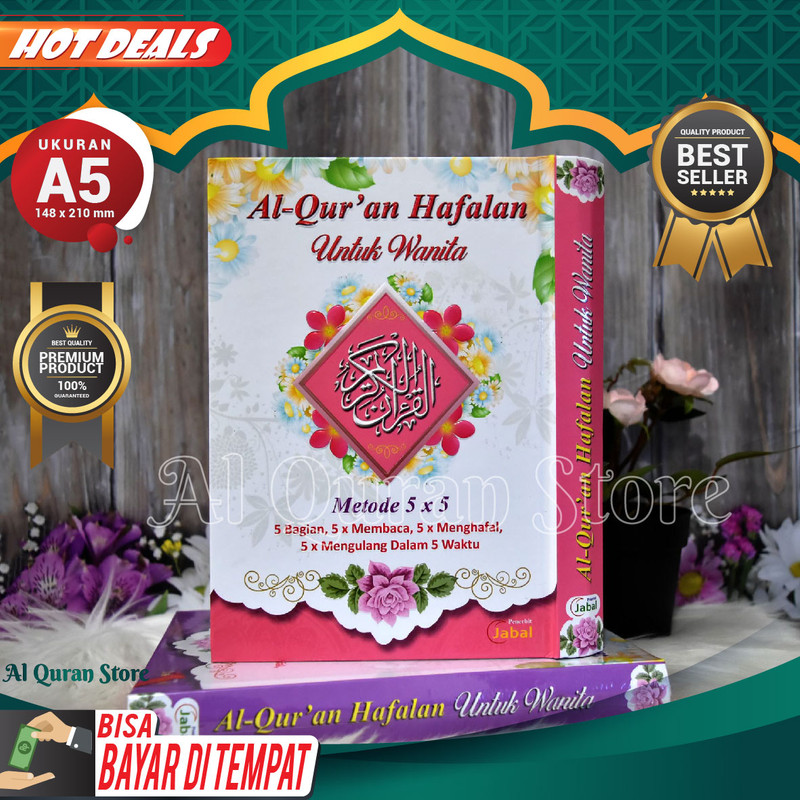 [ORIGINAL] COD - Quran Hafalan Untuk Wanita A5 HC Metode 5x5, Al Quran ...