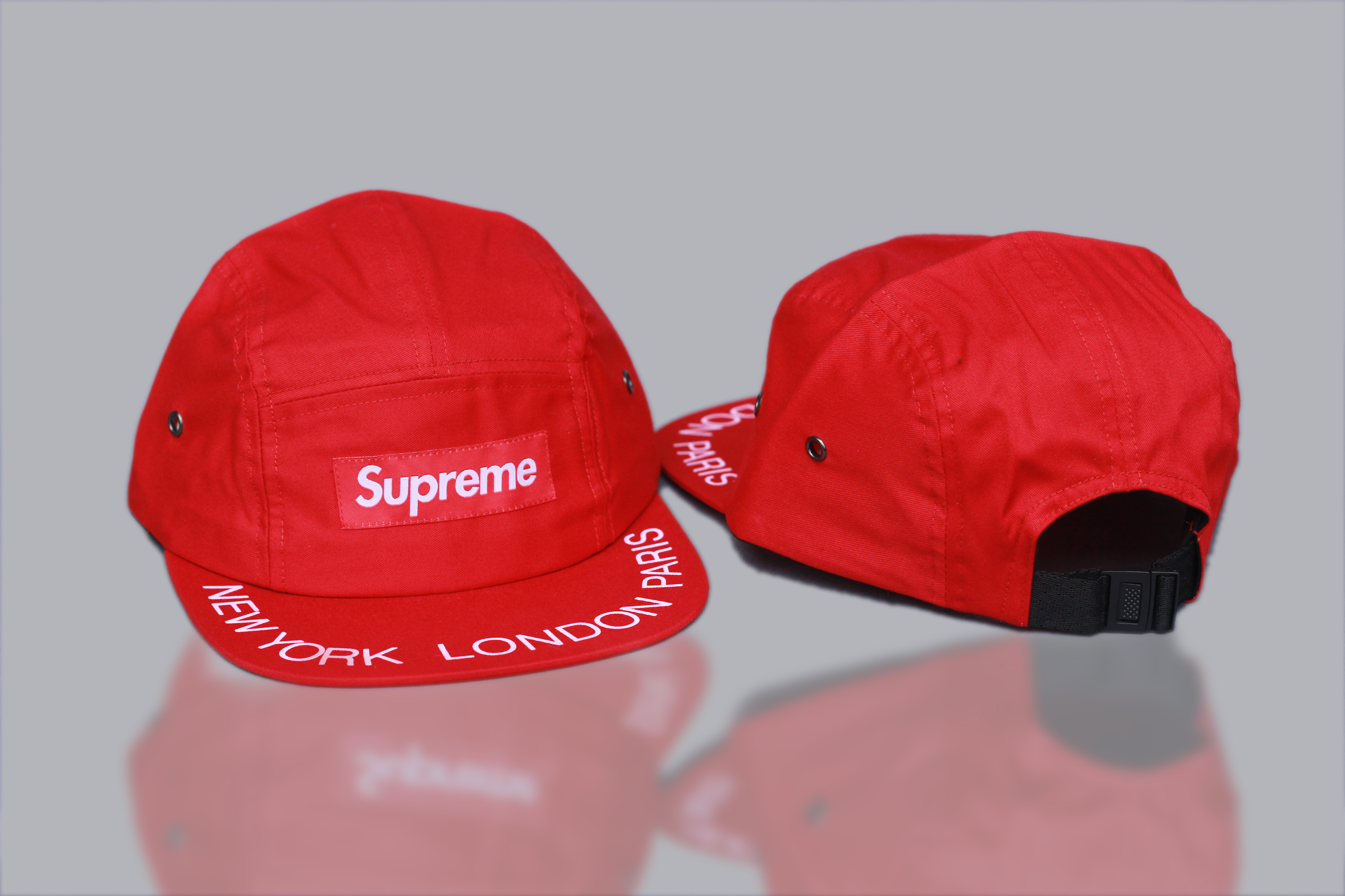 Topi 5 panel Supreme London Paris | Lazada Indonesia