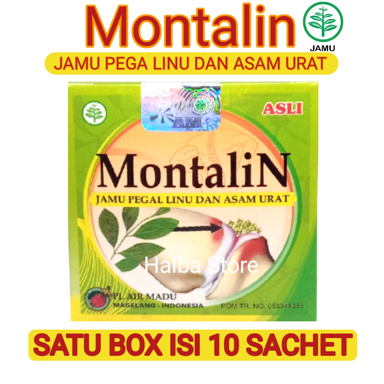 Montalin Obat, jamu pegal linu ,rheumatik asam urat, nyeri sendi 1 ...